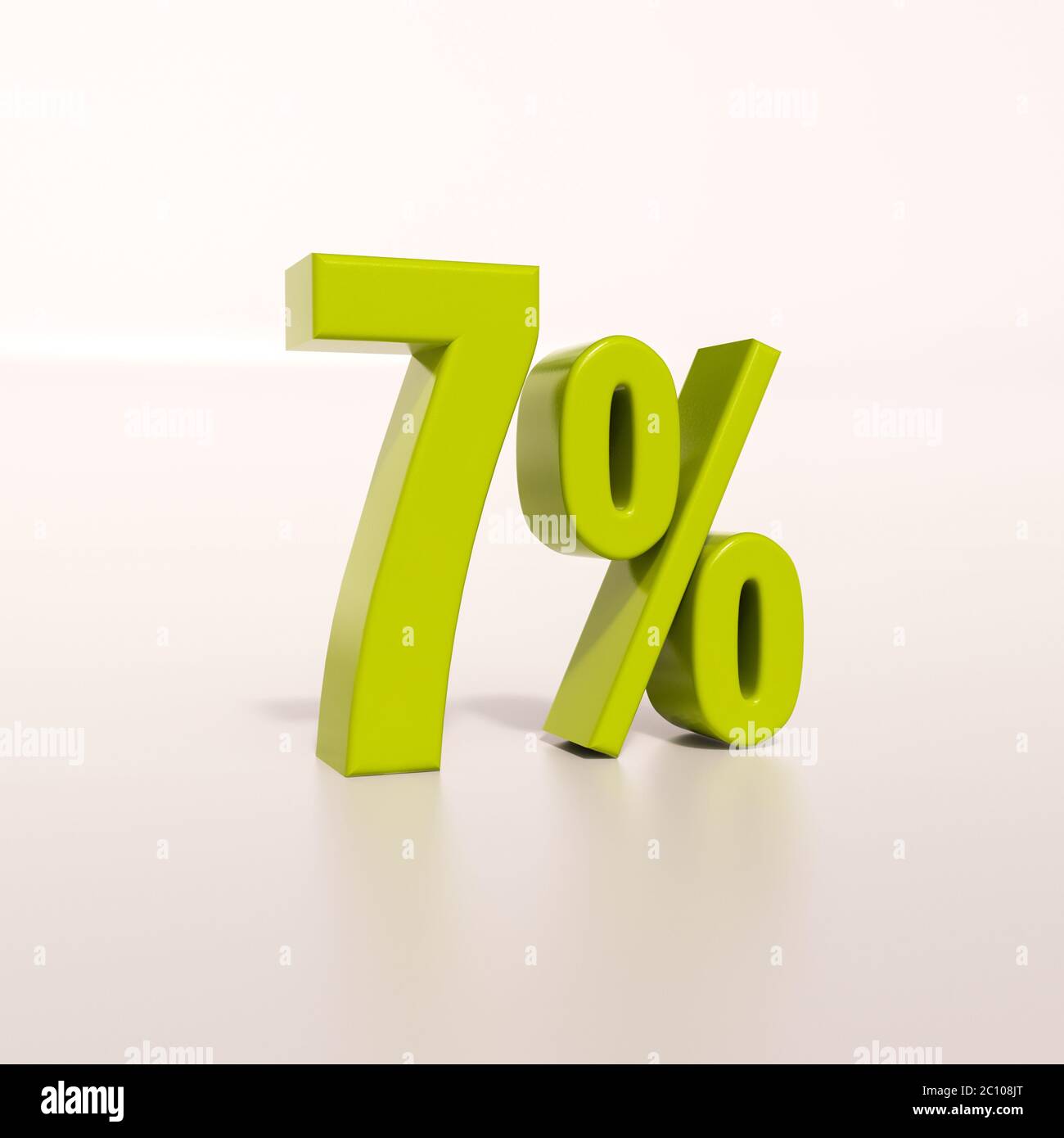 Percentage sign, 7 percent Stock Photo - Alamy
