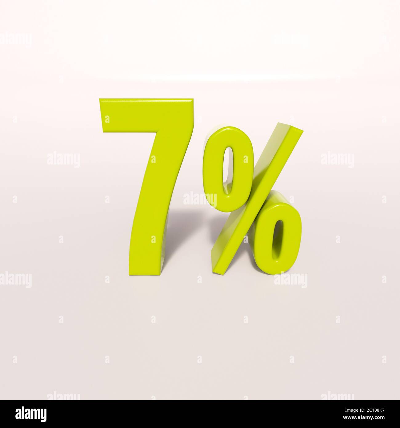 Percentage sign, 7 percent Stock Photo - Alamy