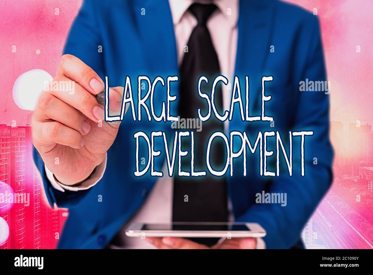 Word writing text Large Scale Development. Business photo showcasing ...