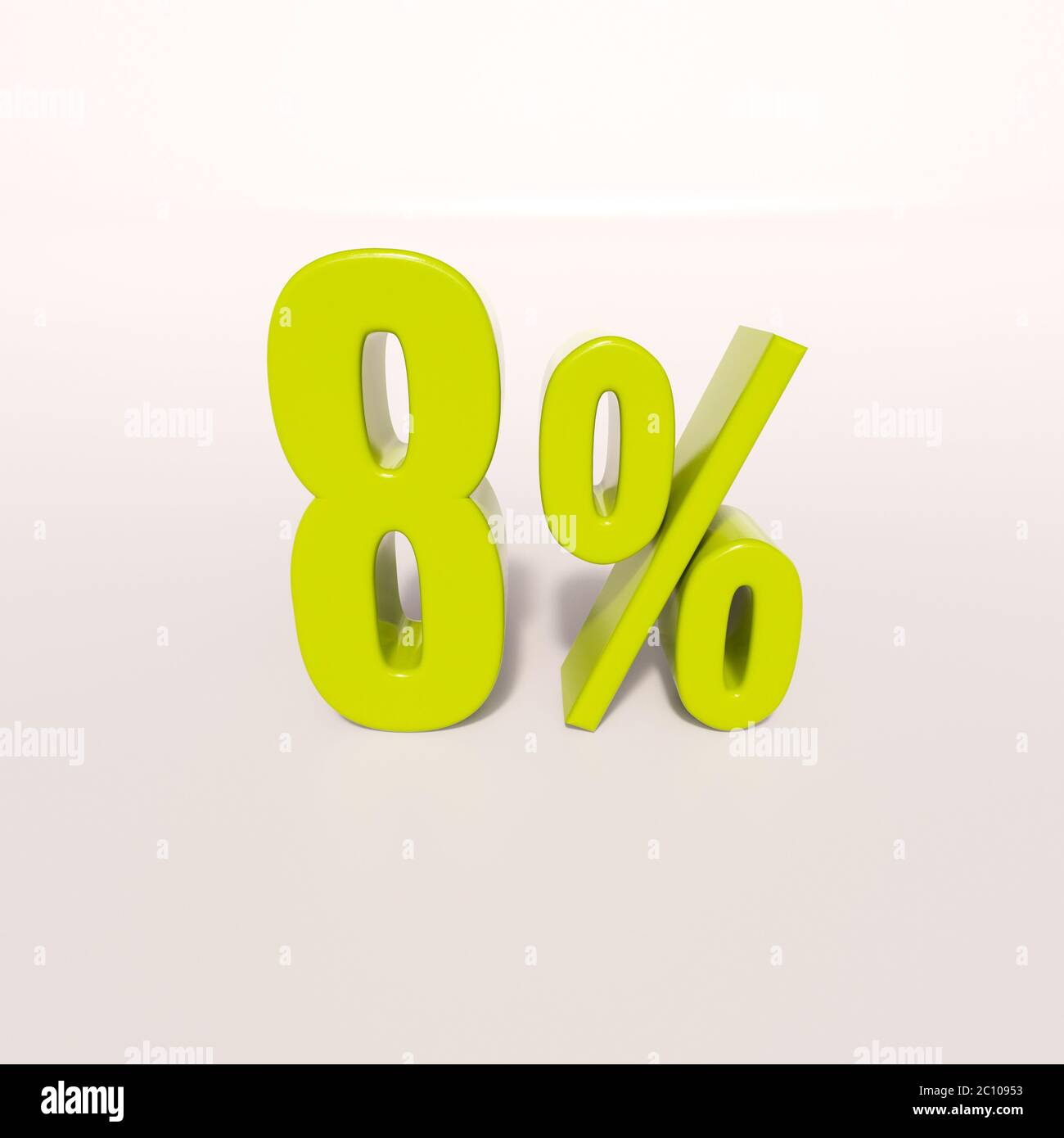 Percentage sign, 8 percent Stock Photo - Alamy