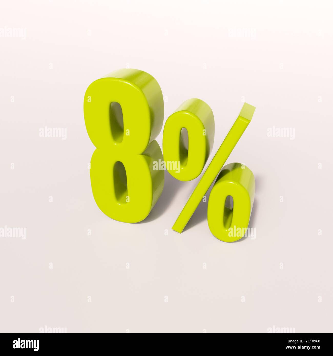 Percentage sign, 8 percent Stock Photo - Alamy