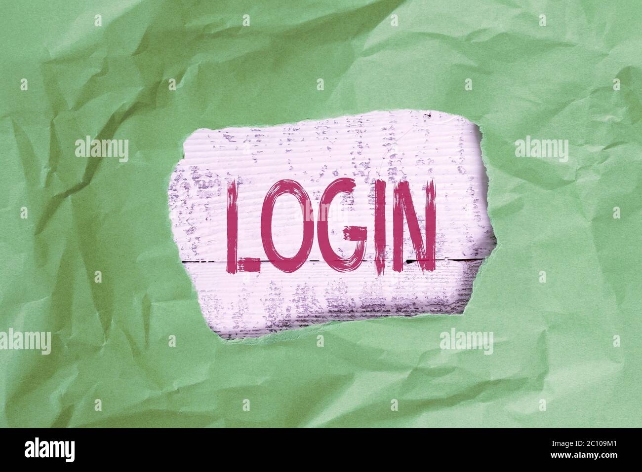 Conceptual hand writing showing Login. Concept meaning process by which ...