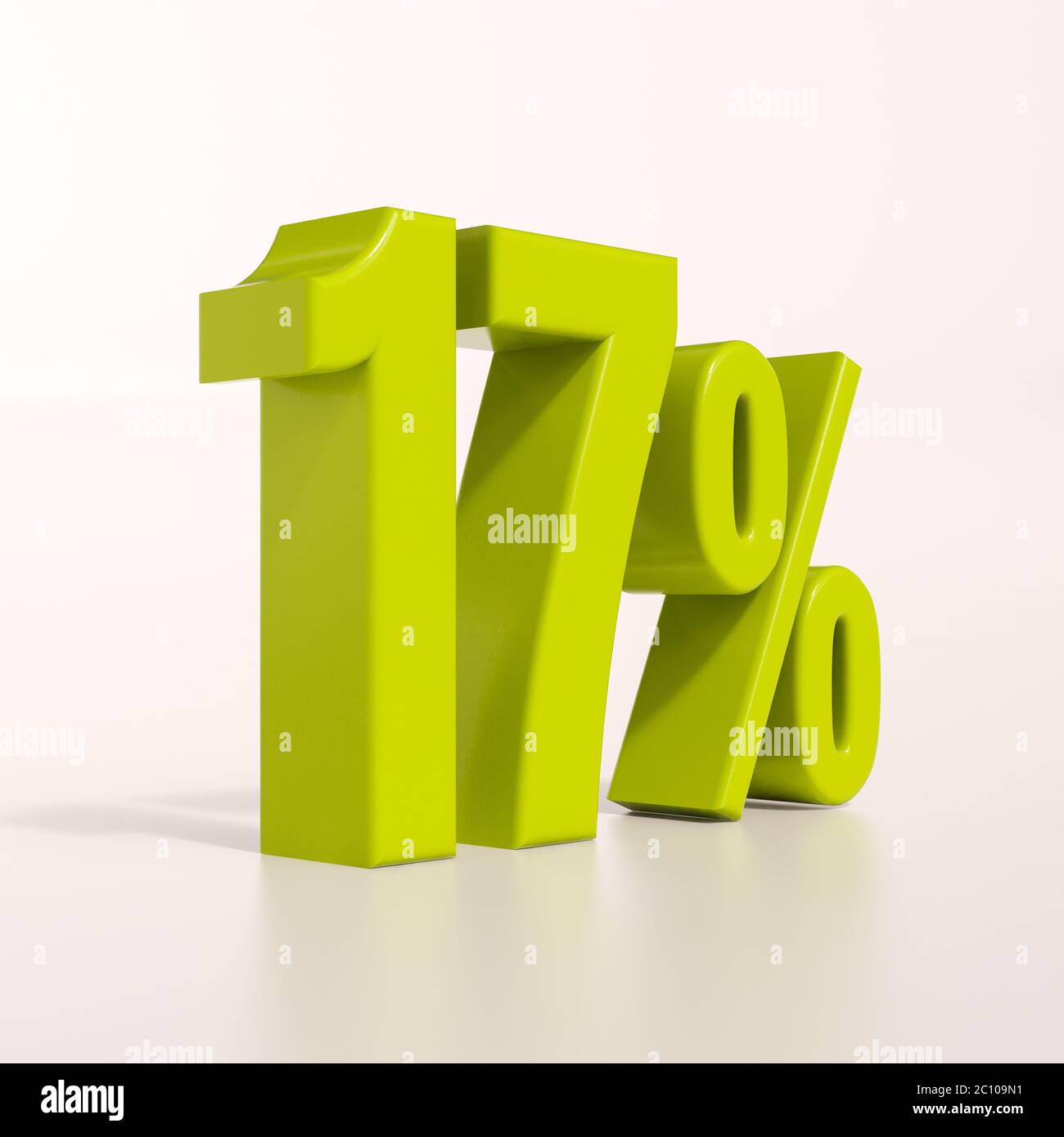 Percentage sign, 17 percent Stock Photo - Alamy
