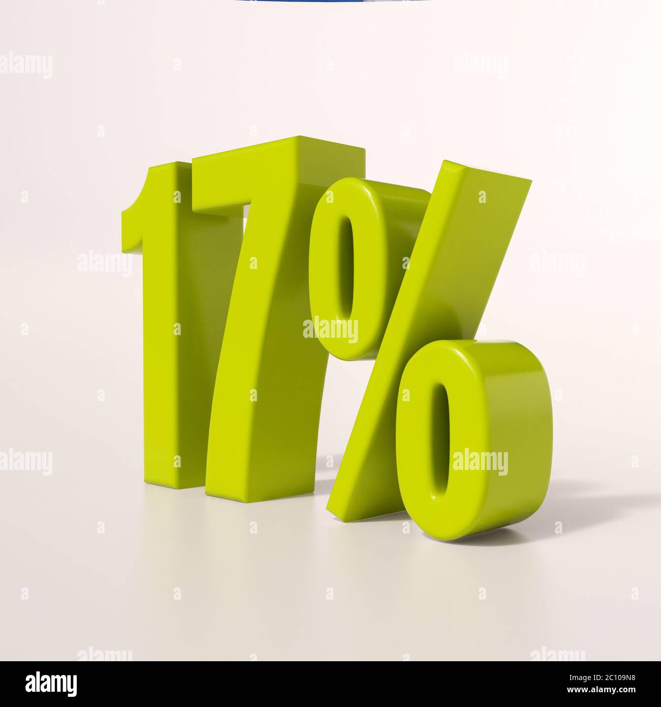 Percentage sign, 17 percent Stock Photo - Alamy