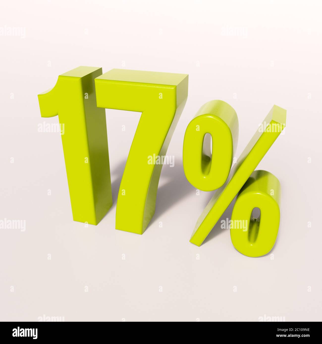 Percentage sign, 17 percent Stock Photo - Alamy