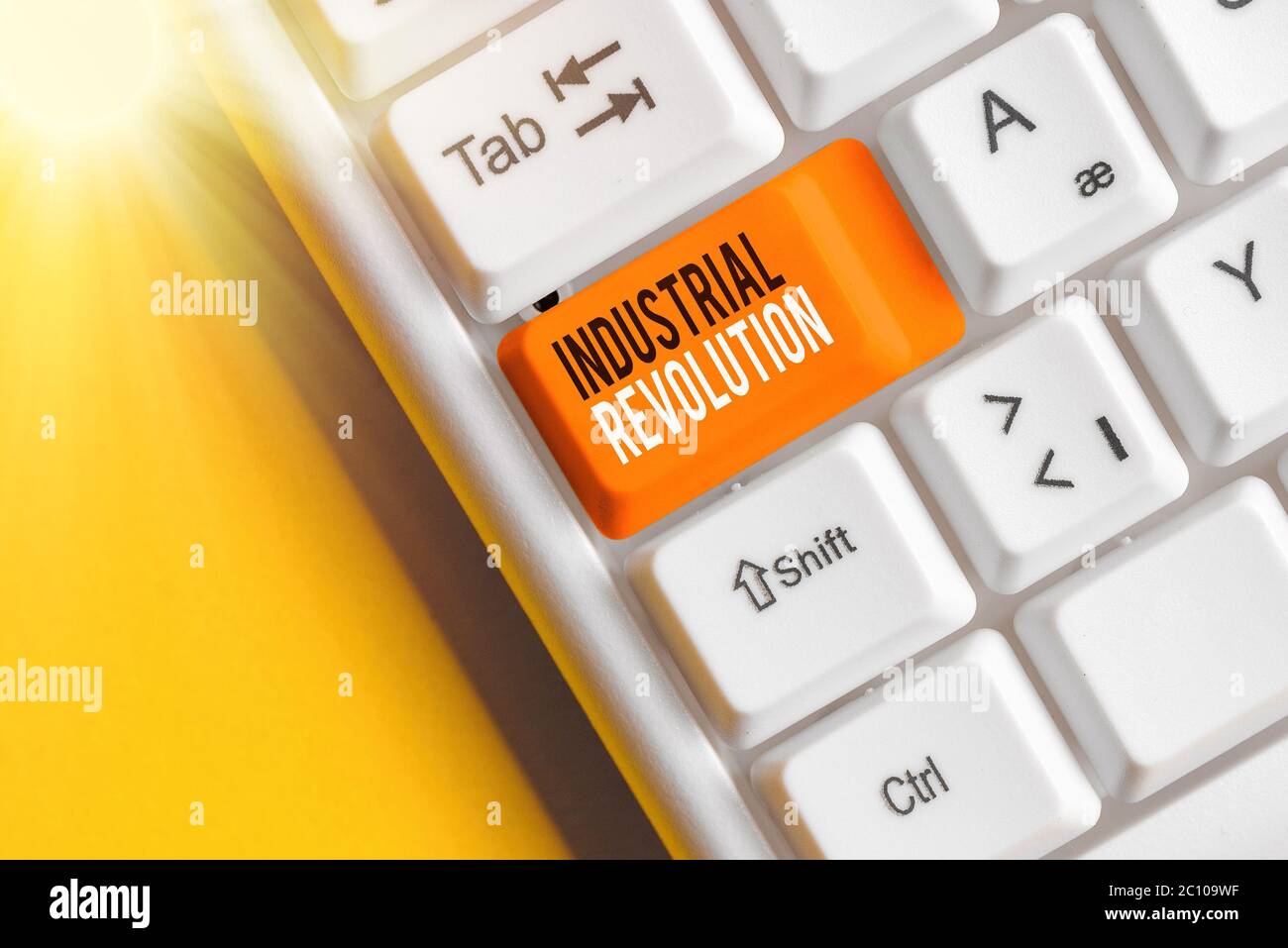 Handwriting text writing Industrial Revolution. Conceptual photo ...