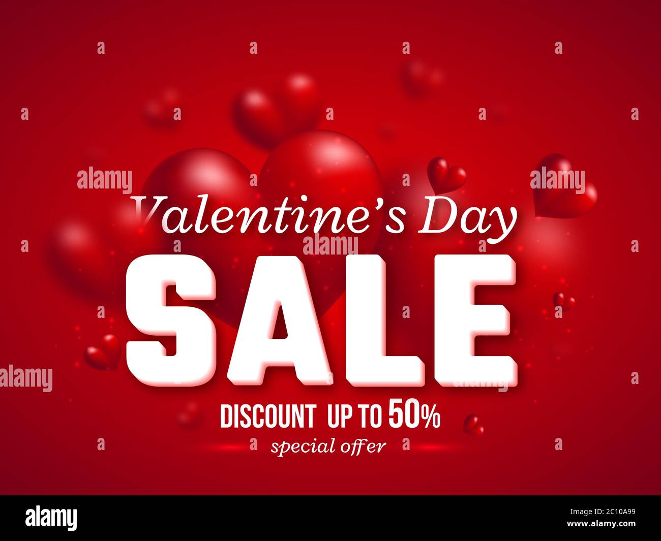 Valentines day sale design Stock Vector Images - Alamy