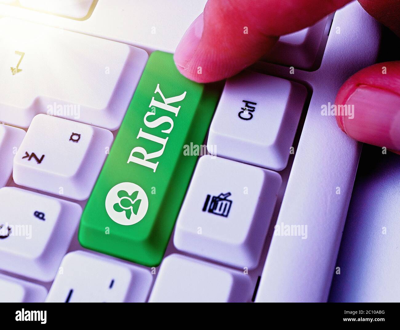 Text sign showing Risk. Business photo text implies future uncertainty ...