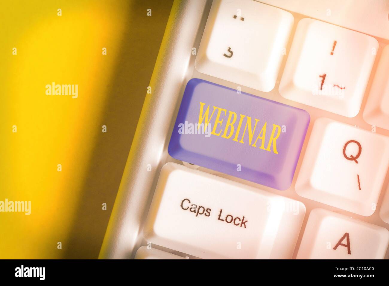 Writing note showing Webinar. Business concept for engaging online ...