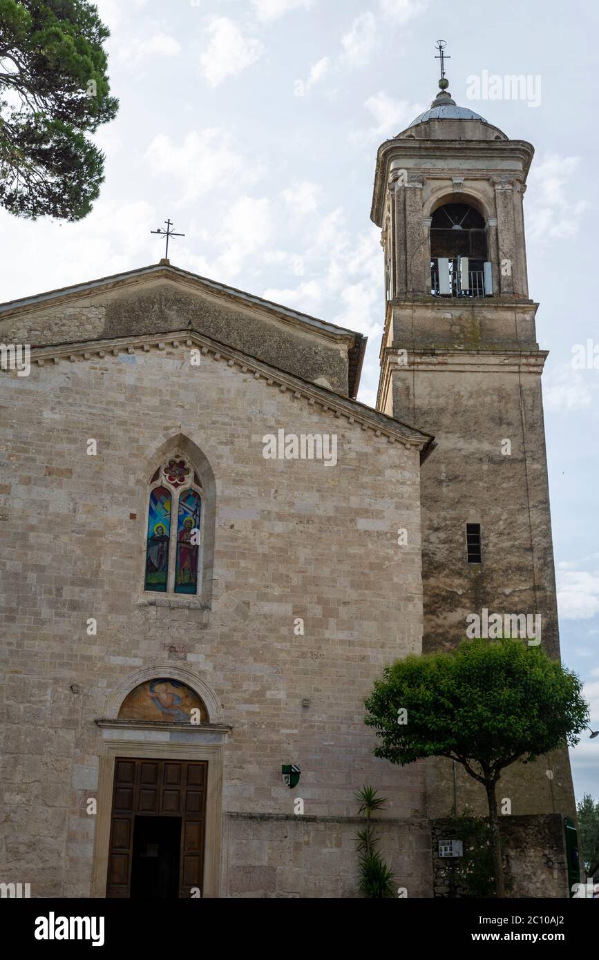 San Gemini, Italy June 13 2020: church of Santo Gemini in the town of ...