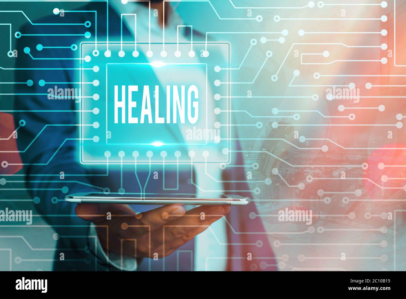 Text sign showing Healing. Business photo showcasing process of the ...