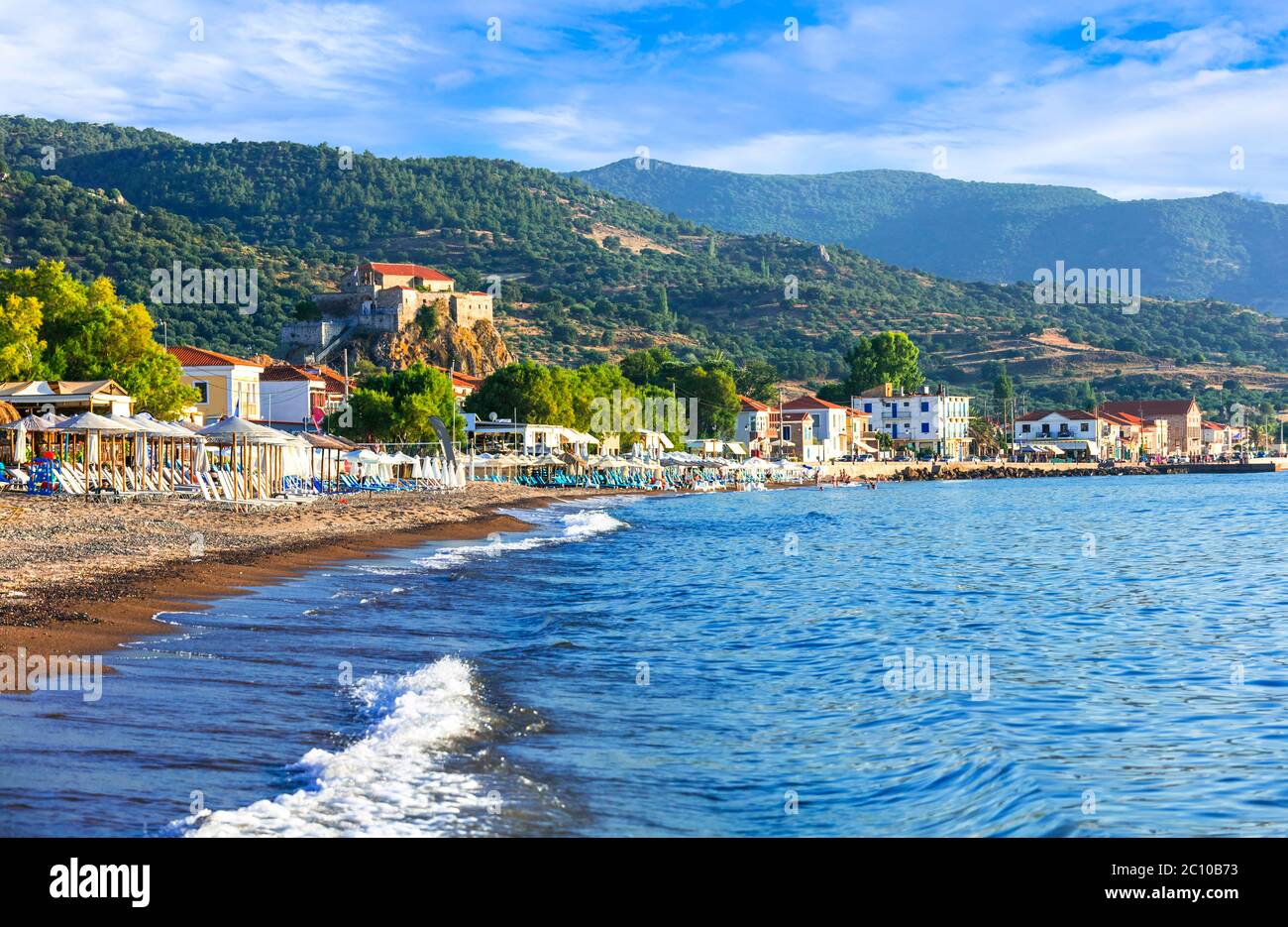 Petra beach lesvos greece hi-res stock photography and images - Alamy