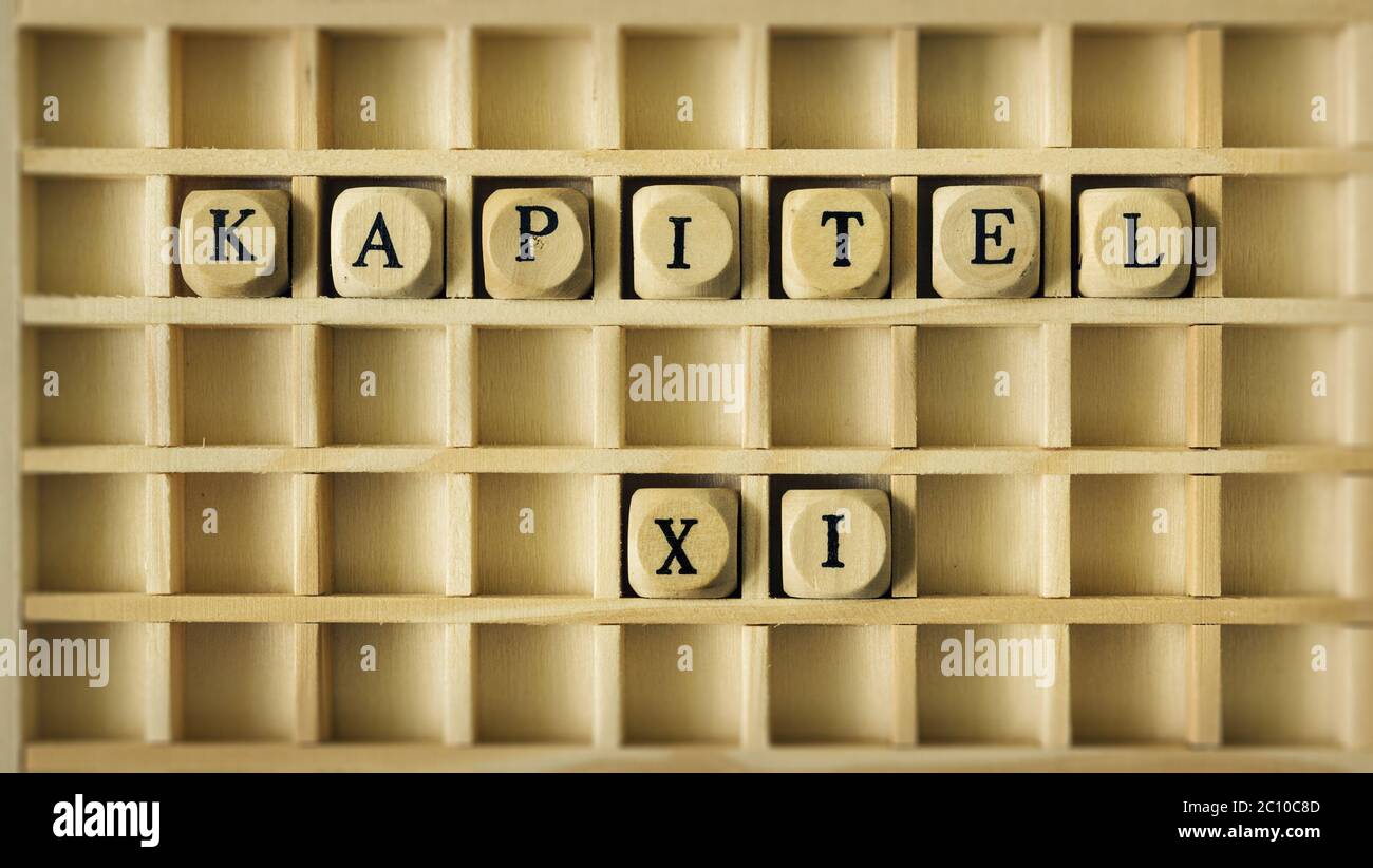 chapter eleven in german language Stock Photo - Alamy