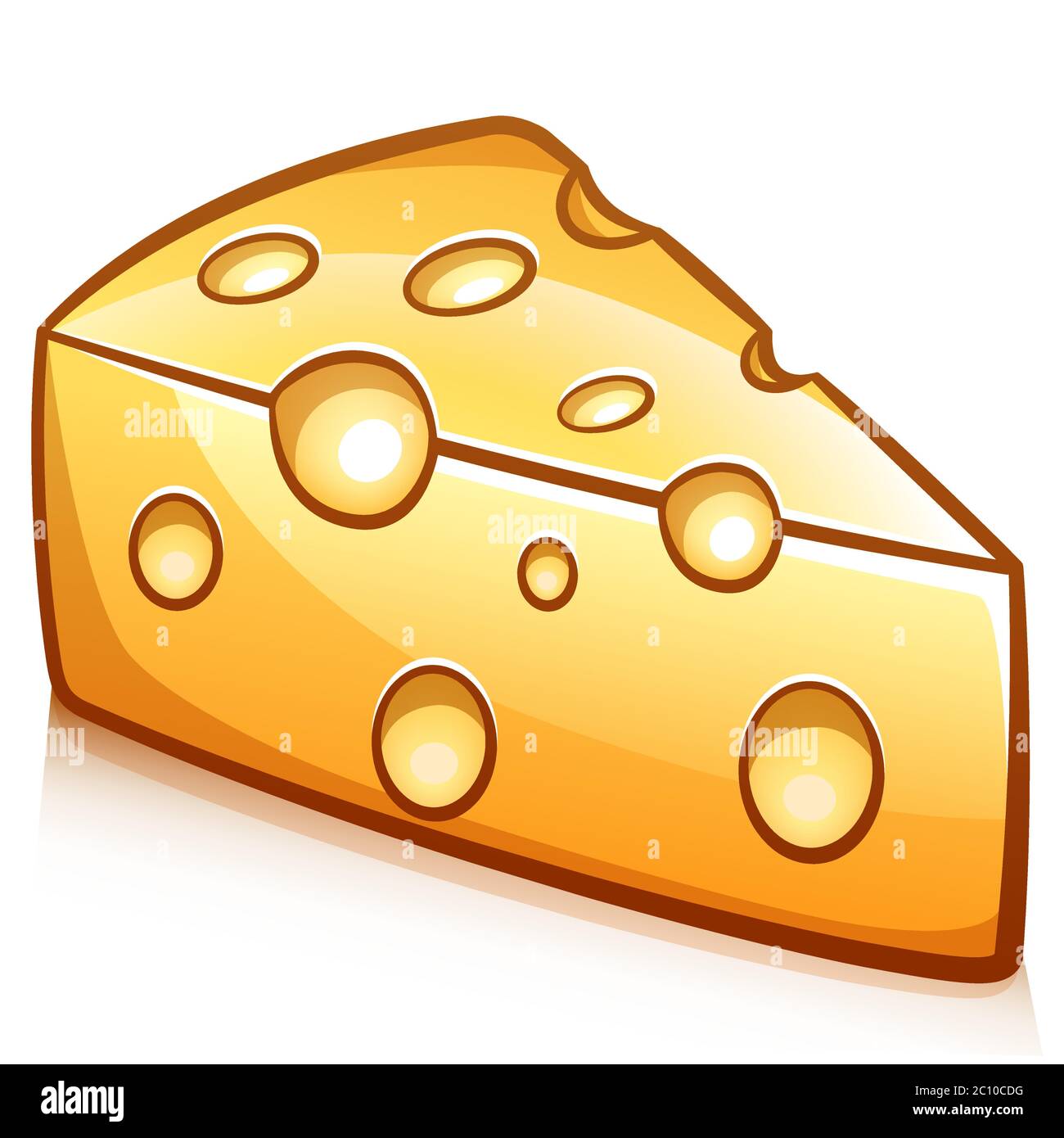 Vector illustration of piece of cheese design Stock Vector Image & Art ...