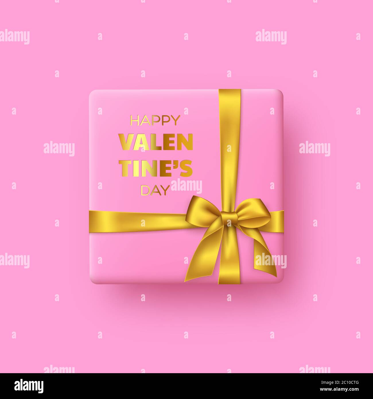 Gift pink bow Stock Vector Images - Alamy