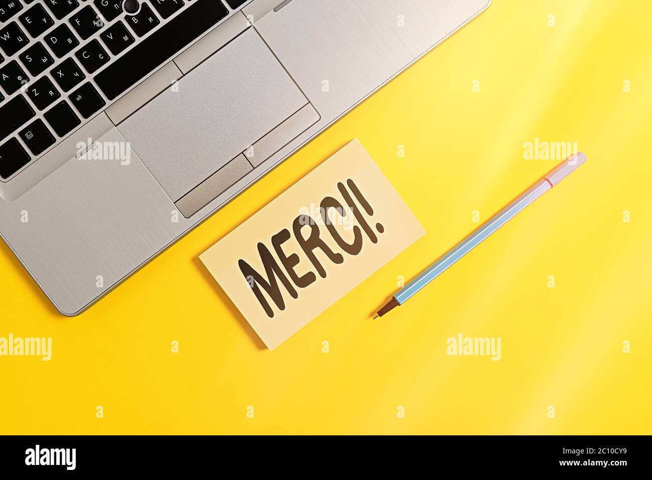 Handwriting text writing Merci. Conceptual photo thank you in French ...