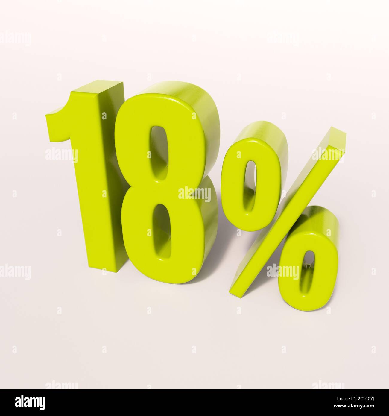 Percentage sign, 18 percent Stock Photo - Alamy