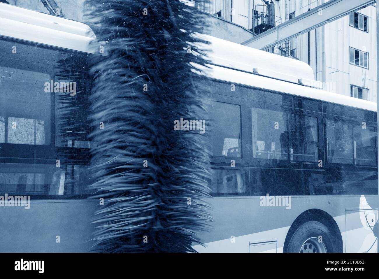 External washing of public transport buses and trams Stock Photo - Alamy