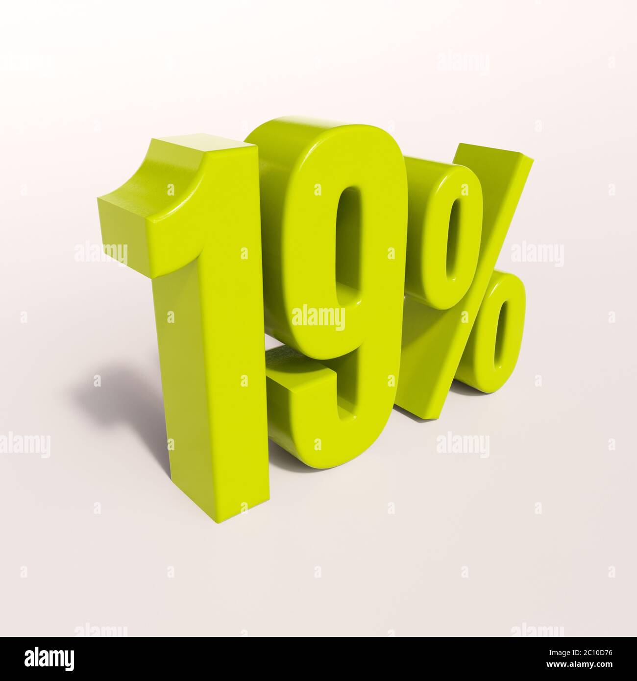 Percentage sign, 19 percent Stock Photo - Alamy