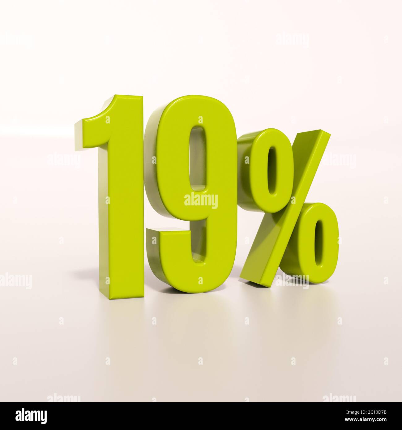 Percentage sign, 19 percent Stock Photo - Alamy