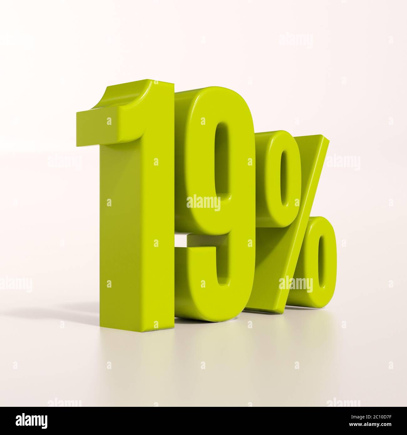 Percentage sign, 19 percent Stock Photo - Alamy