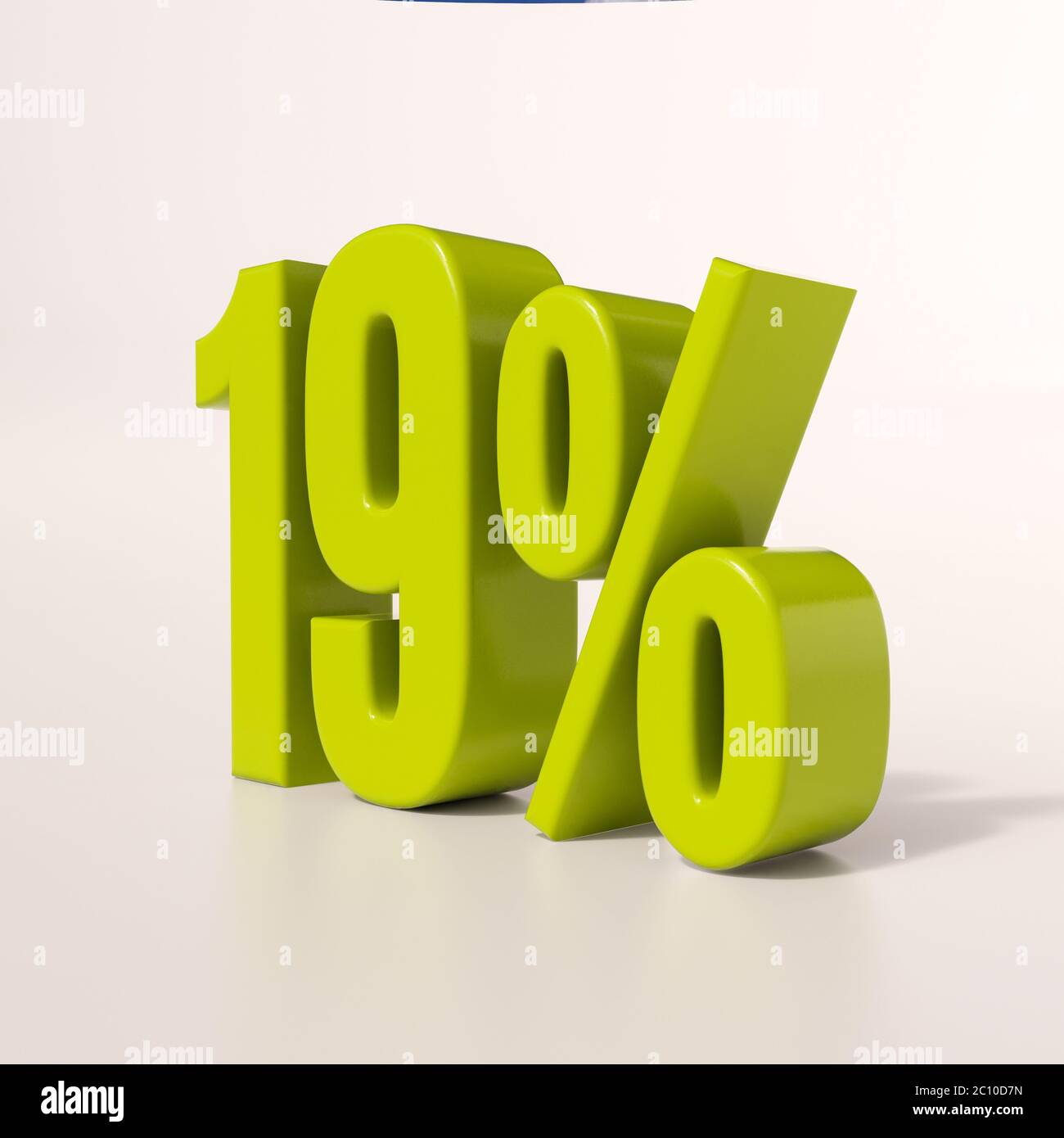 Percentage sign, 19 percent Stock Photo - Alamy