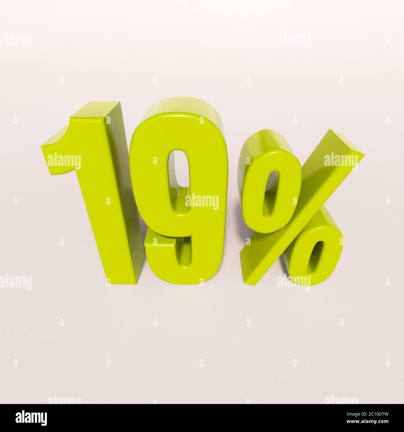 Percentage sign, 19 percent Stock Photo - Alamy