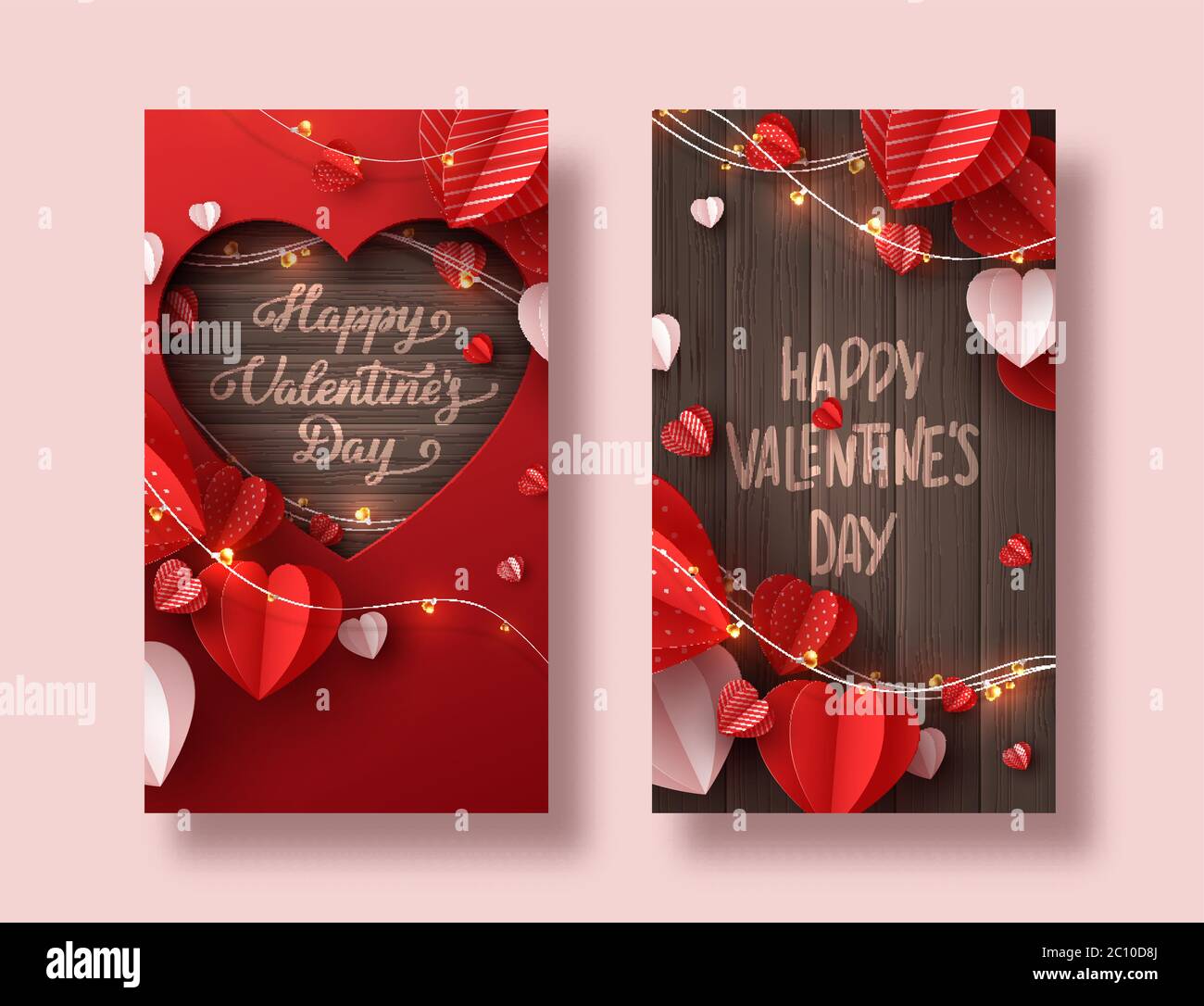 Holiday lights handwritten lettering Stock Vector Images - Alamy