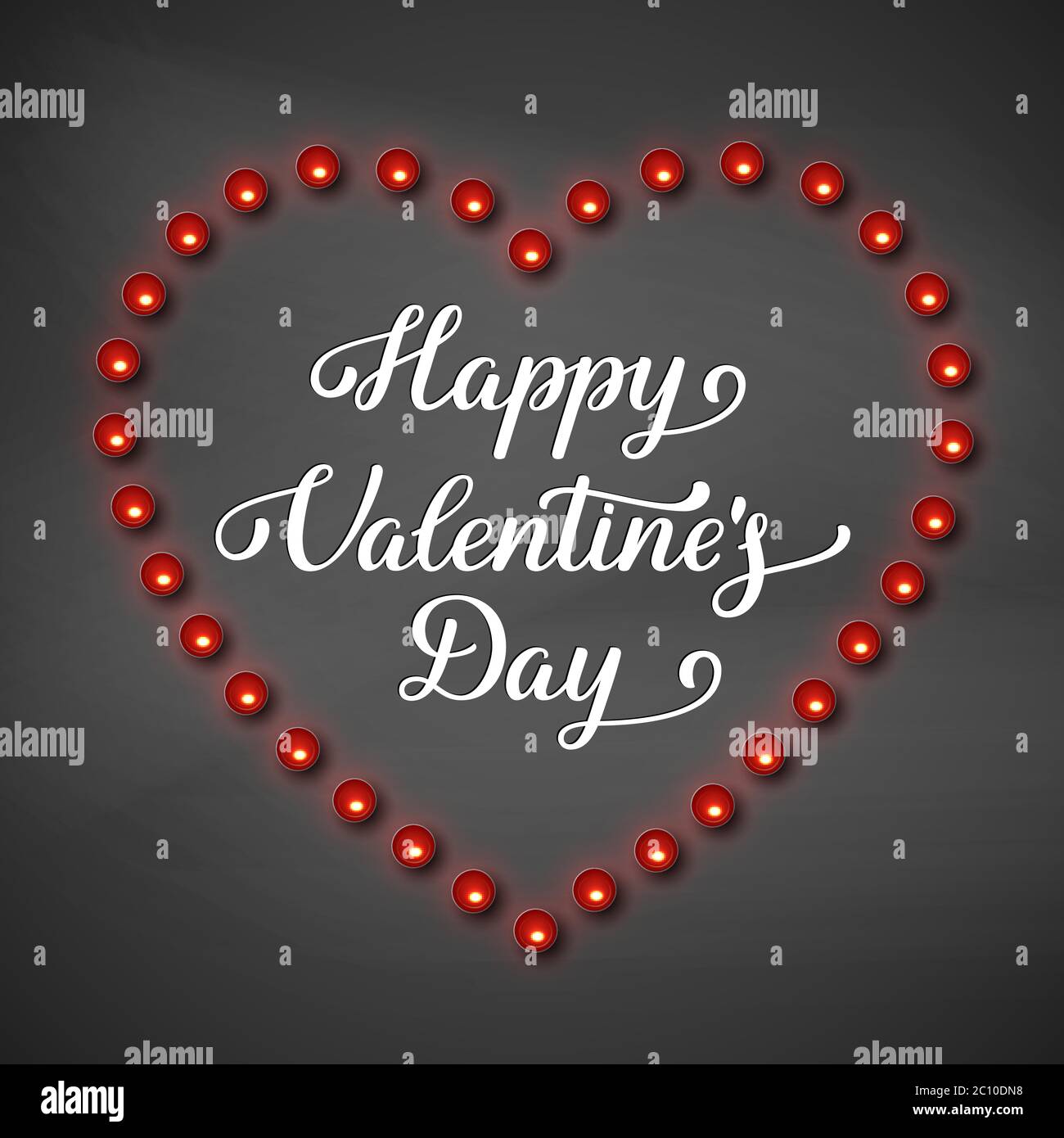 Red valentines day frame Stock Vector Images - Alamy