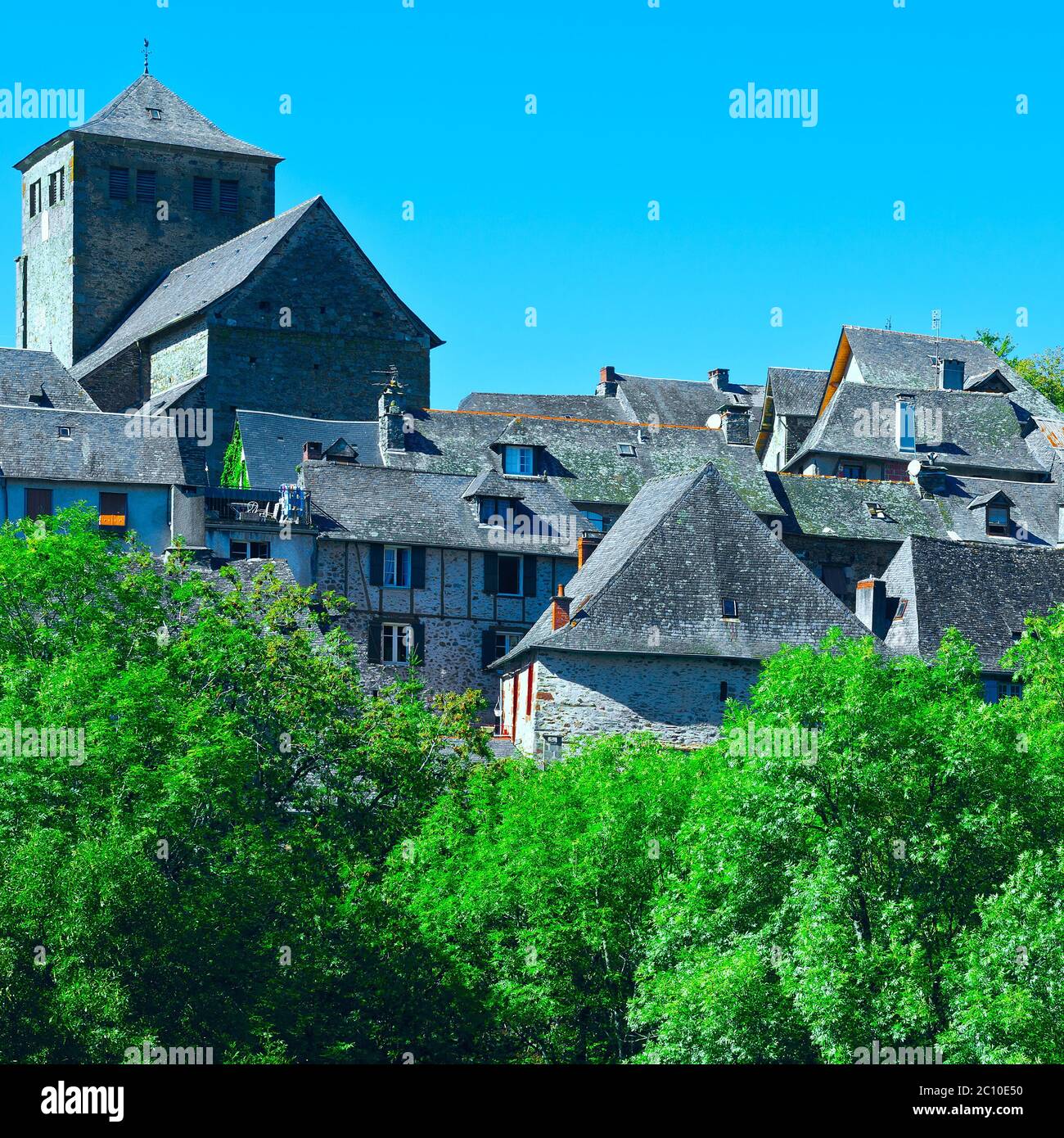 Rural french town hi-res stock photography and images - Alamy