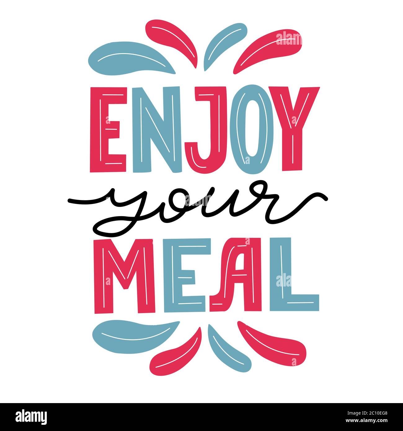 lettering for the kitchen, inscription - enjoy your meal - in white ...