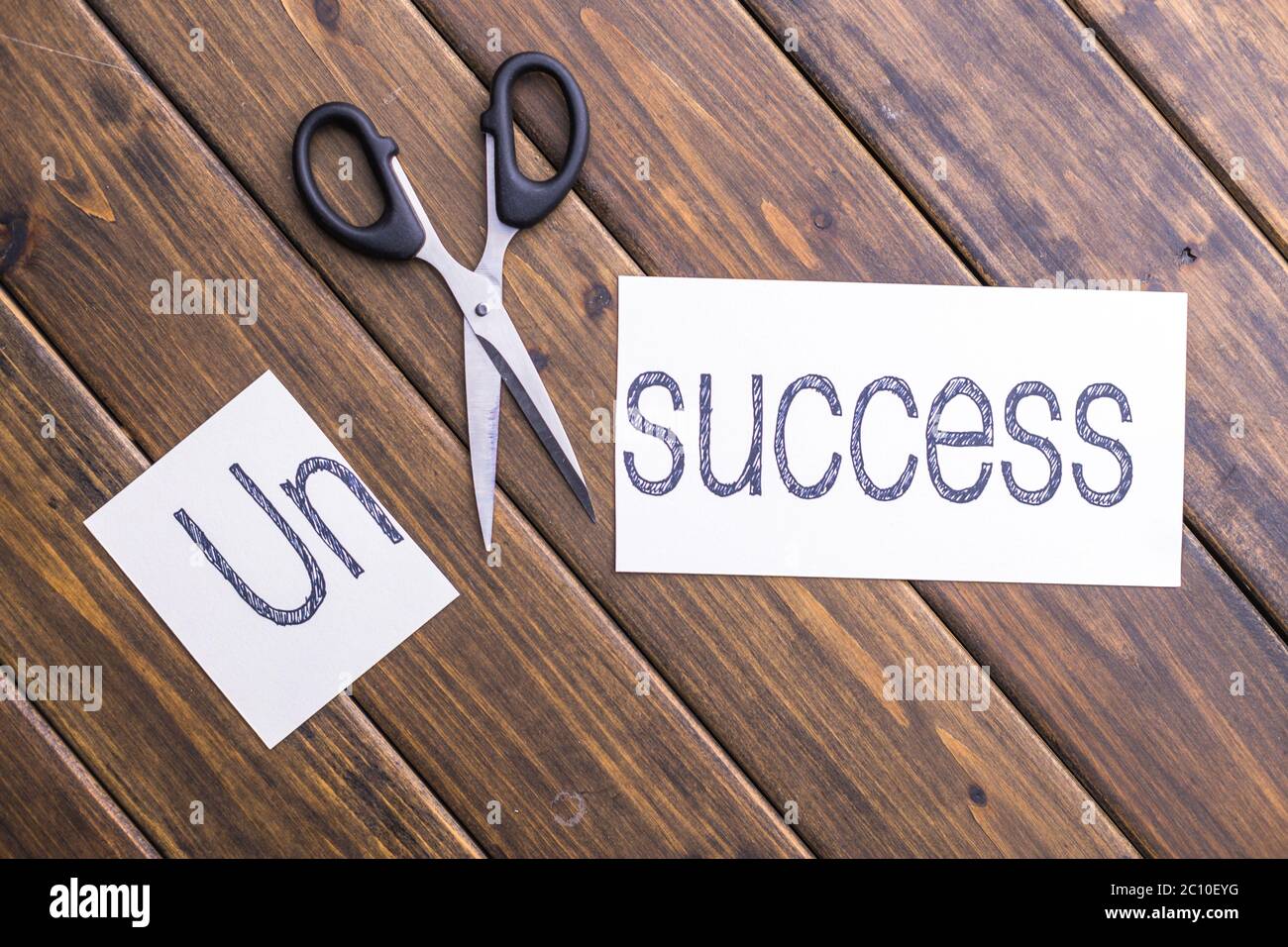 cut paper with word unsuccess Stock Photo - Alamy