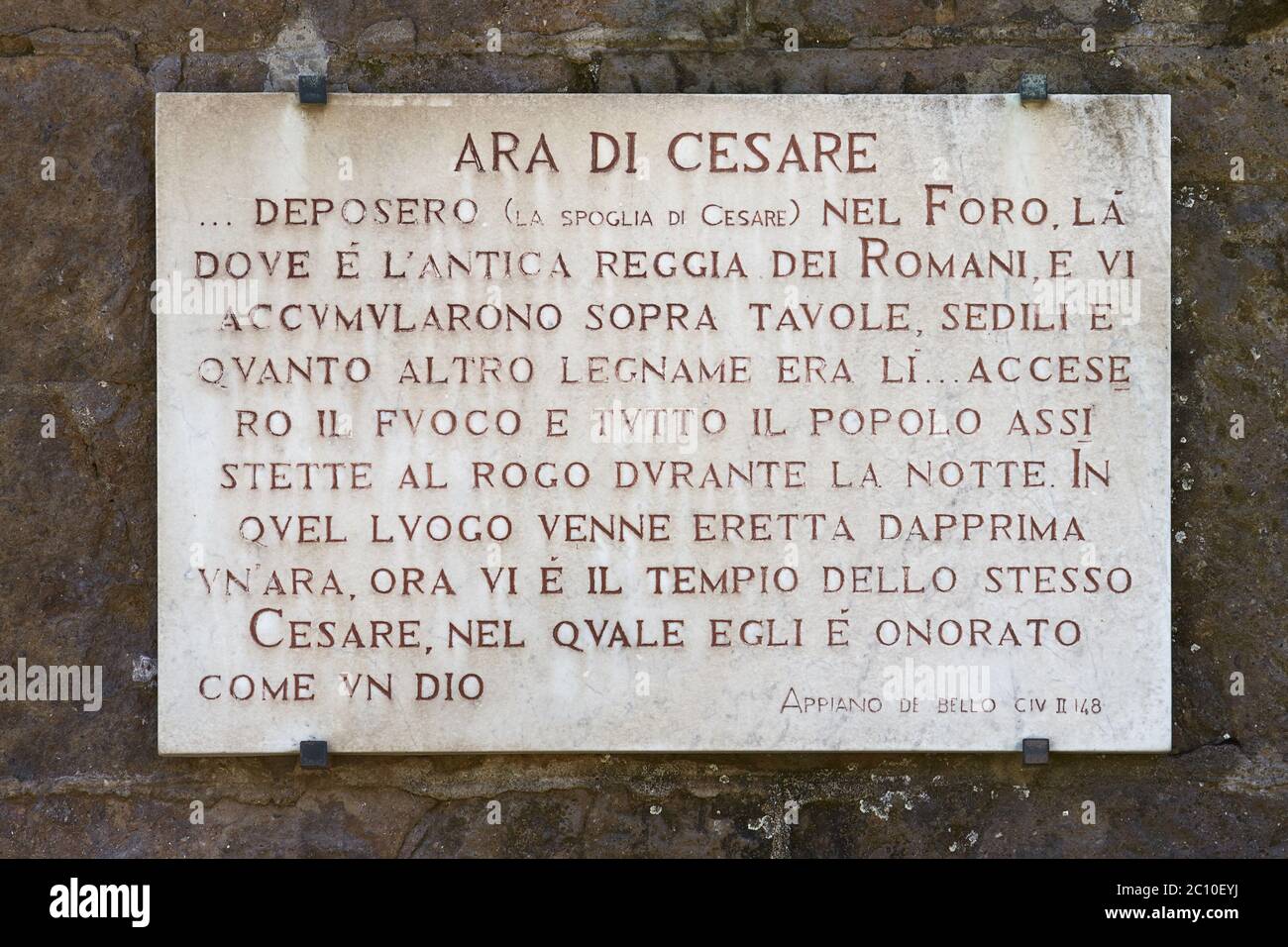 Detail of Ancient Roman Relics in the Forum in Rome Italy Stock Photo ...