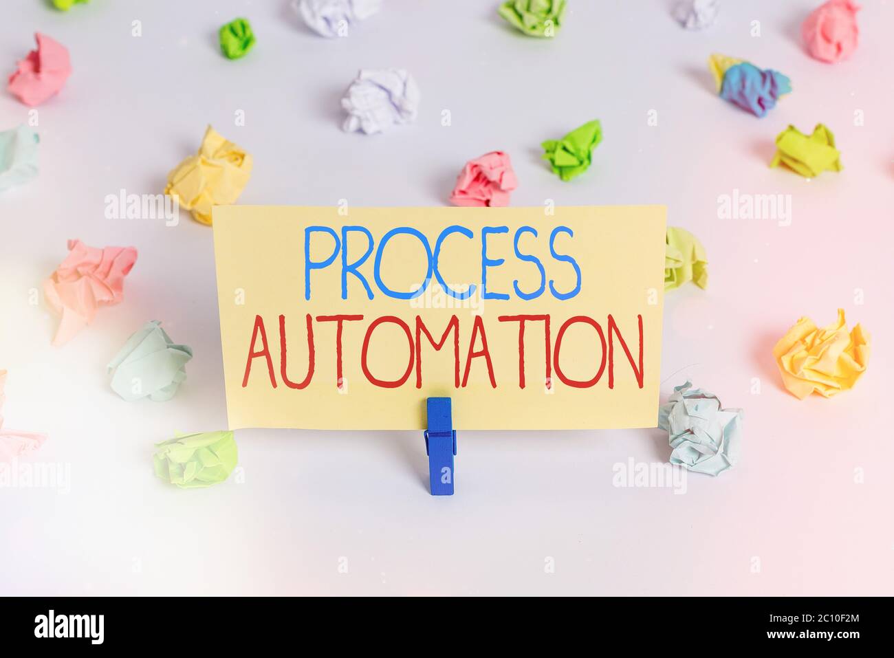Conceptual Hand Writing Showing Process Automation Concept Meaning The Use Of Technology To