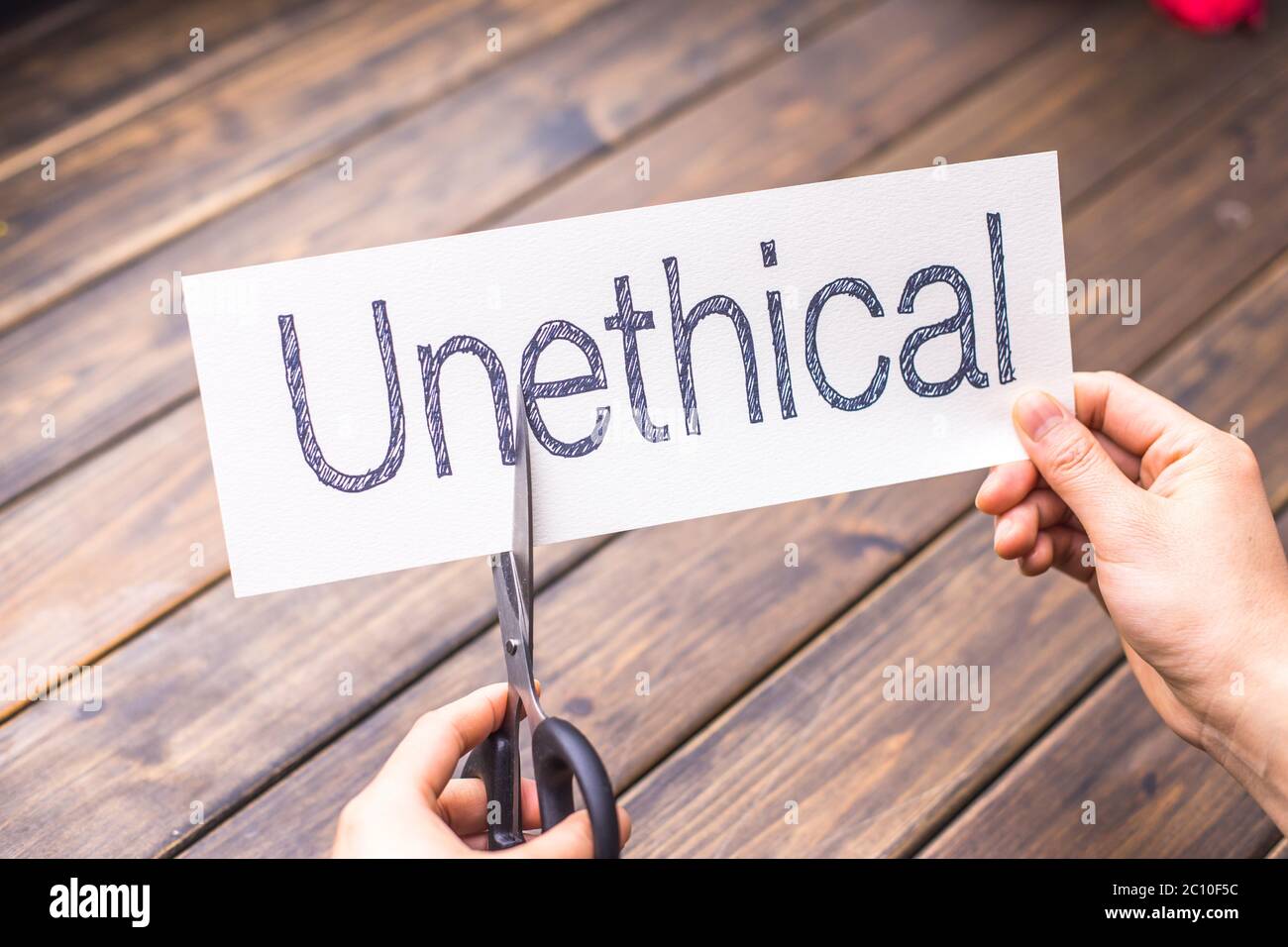 Unethical hi-res stock photography and images - Alamy