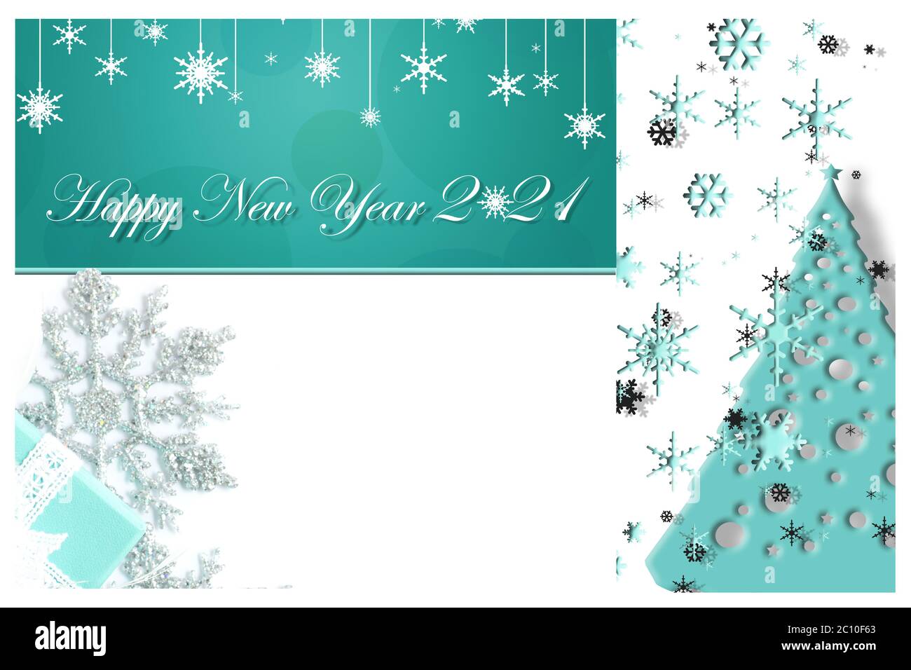 New year banner collage Cut Out Stock Images & Pictures - Alamy