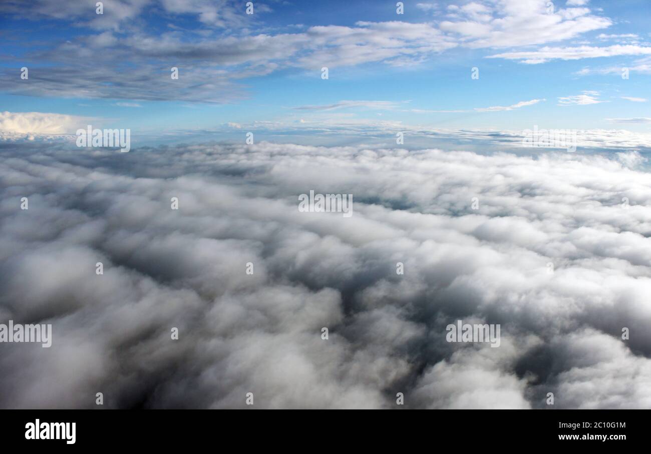 view of the clouds from an airplane window Stock Photo - Alamy