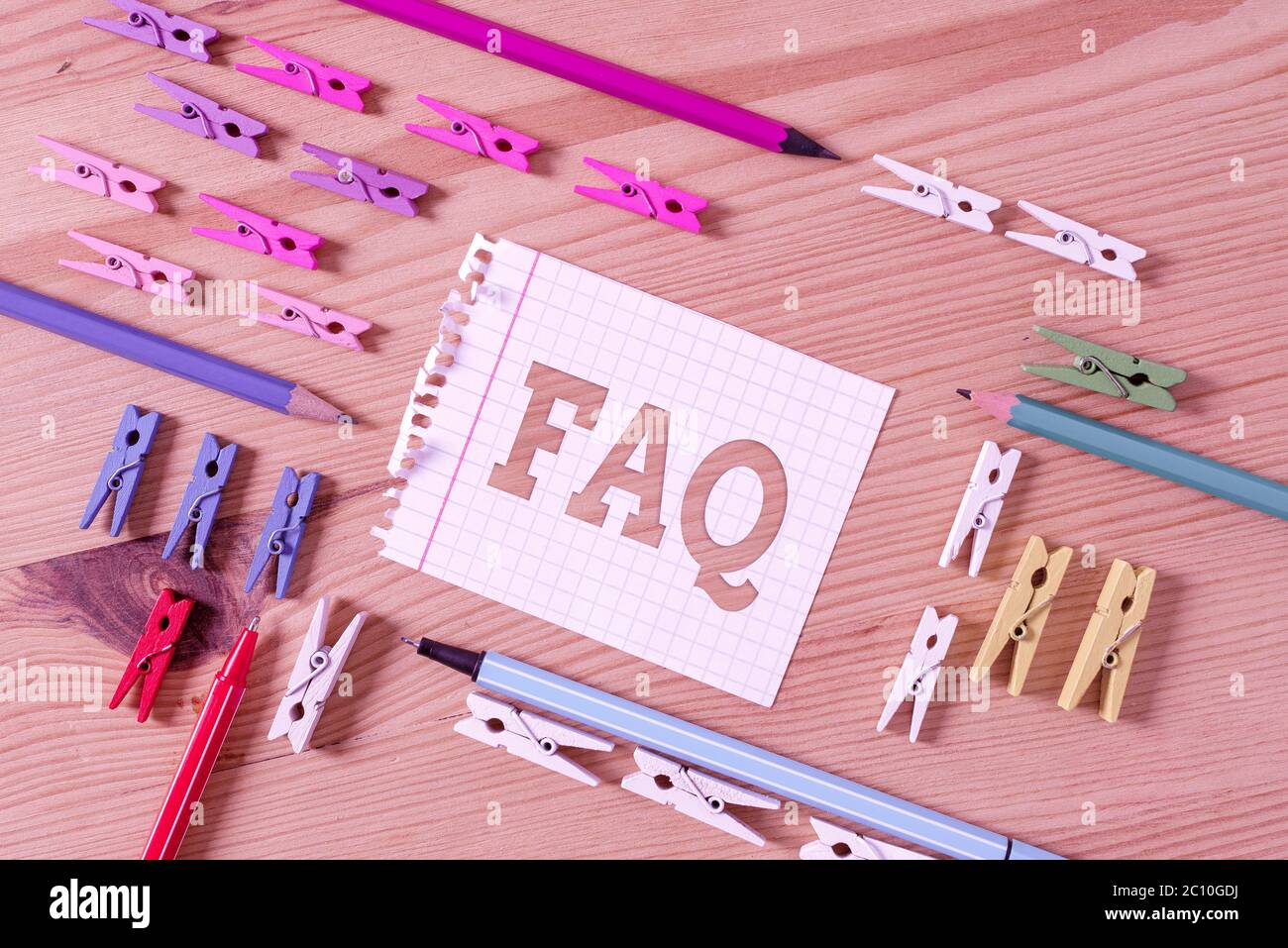 Writing note showing Faq. Business concept for list of frequently asked ...