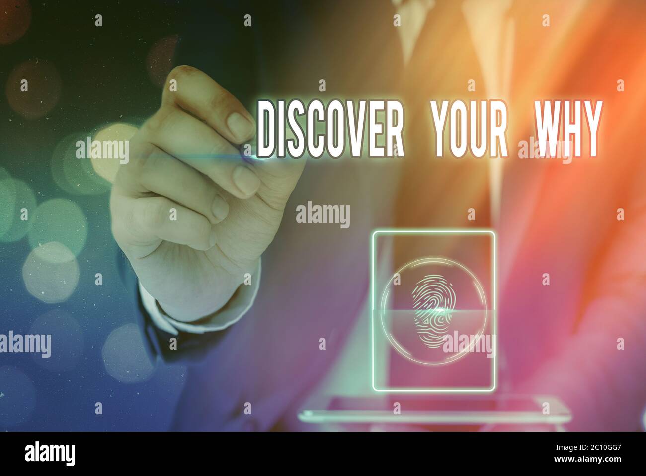 Writing note showing Discover Your Why. Business concept for knowing ...