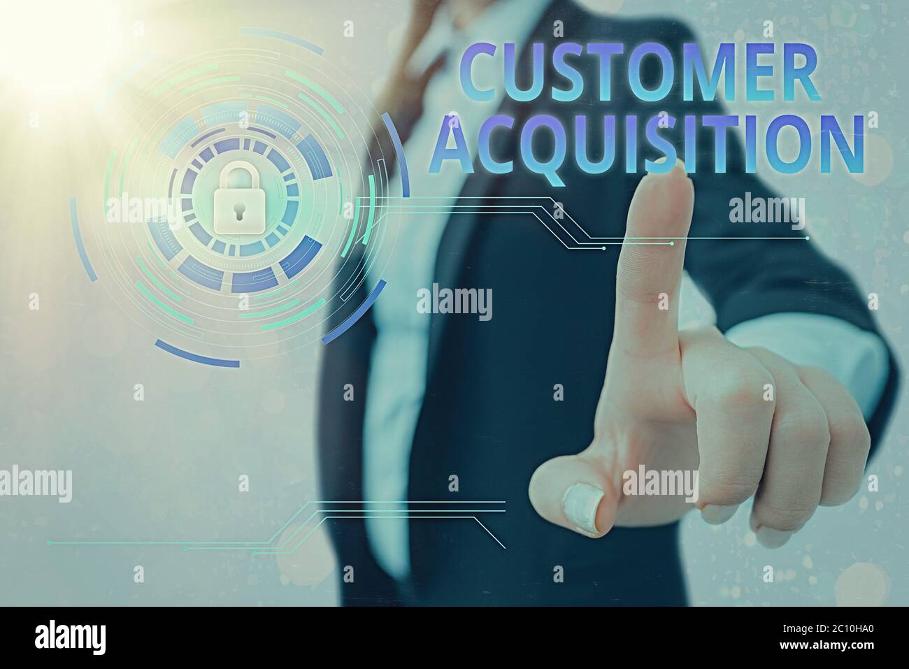Text sign showing Customer Acquisition. Business photo showcasing it ...
