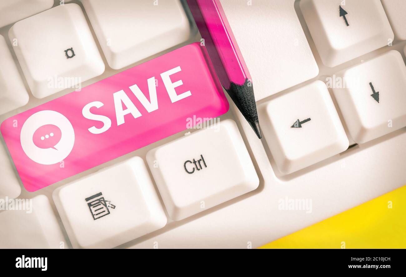 Word writing text Save. Business photo showcasing to rescue from danger ...