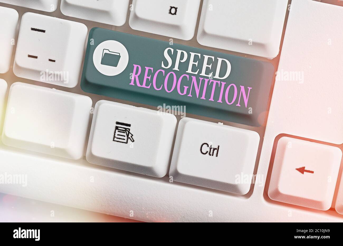 Handwriting text writing Speed Recognition. Conceptual photo ...