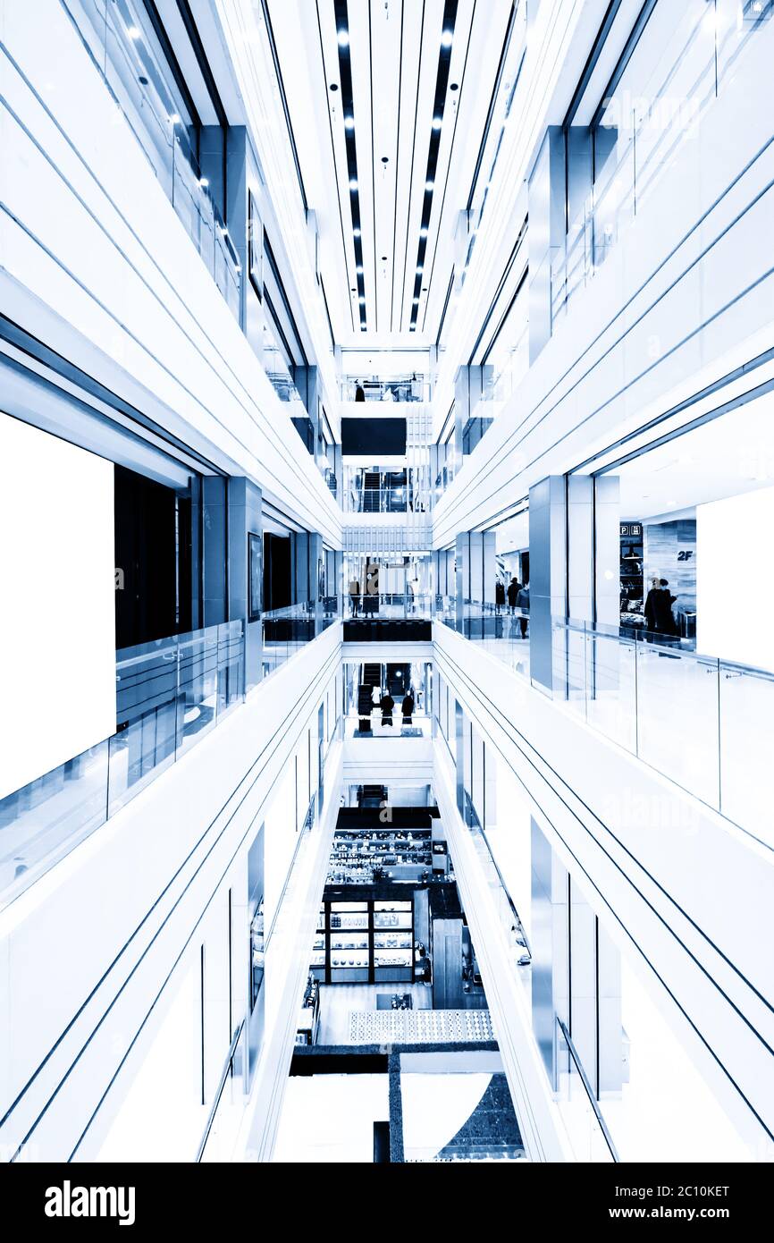 center of modern shopping mall Stock Photo - Alamy