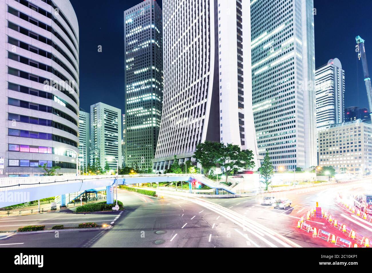 empty street with modern buildings in downtown of tokyo Stock Photo - Alamy