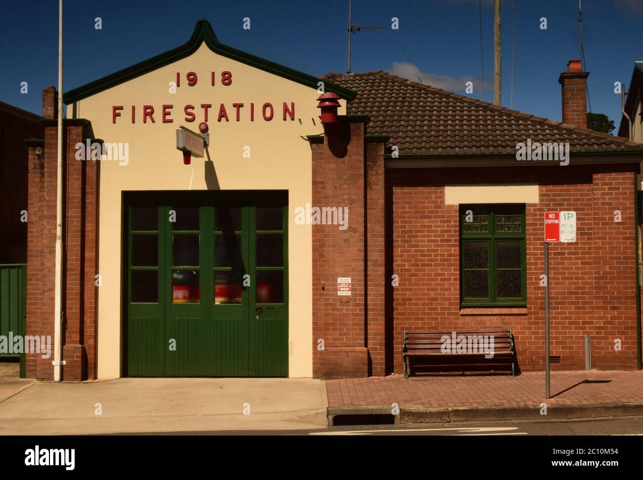 Fire Station in the Main Street, Mittagong, New South Wales, Australia ...