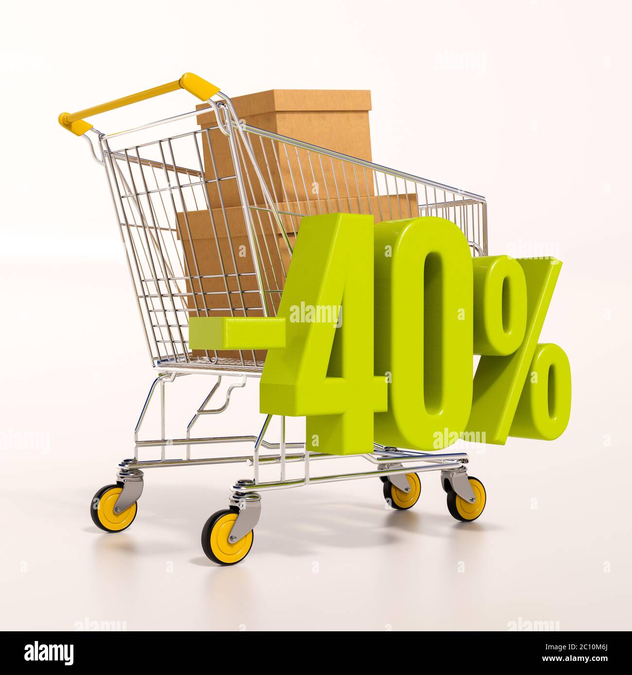 3d render 40 percent sale hi-res stock photography and images - Alamy