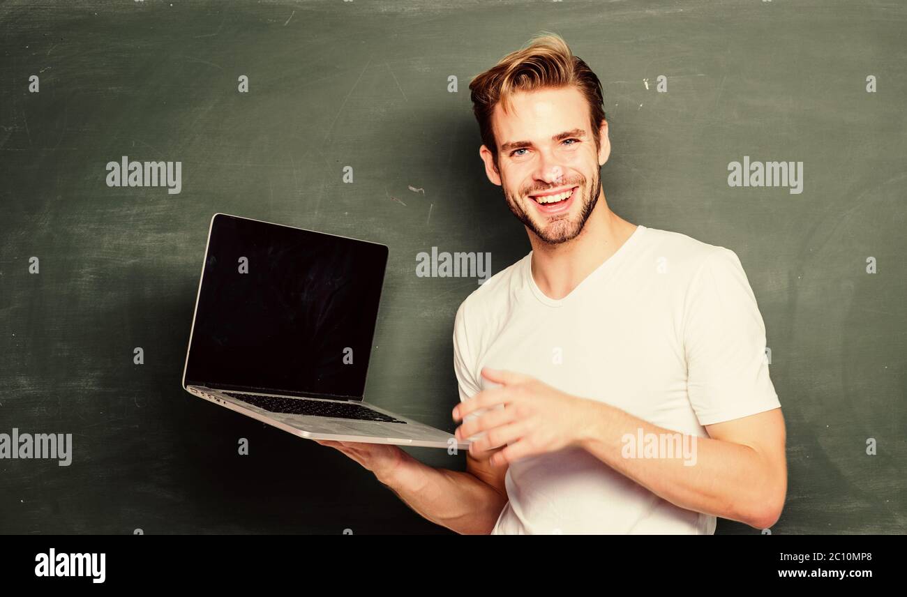 presenting product. back to school. business school. modern education ...