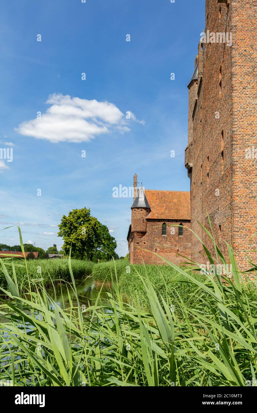 Doornenburg, The Netherlands - May 31, 2020: Walking along castle ...