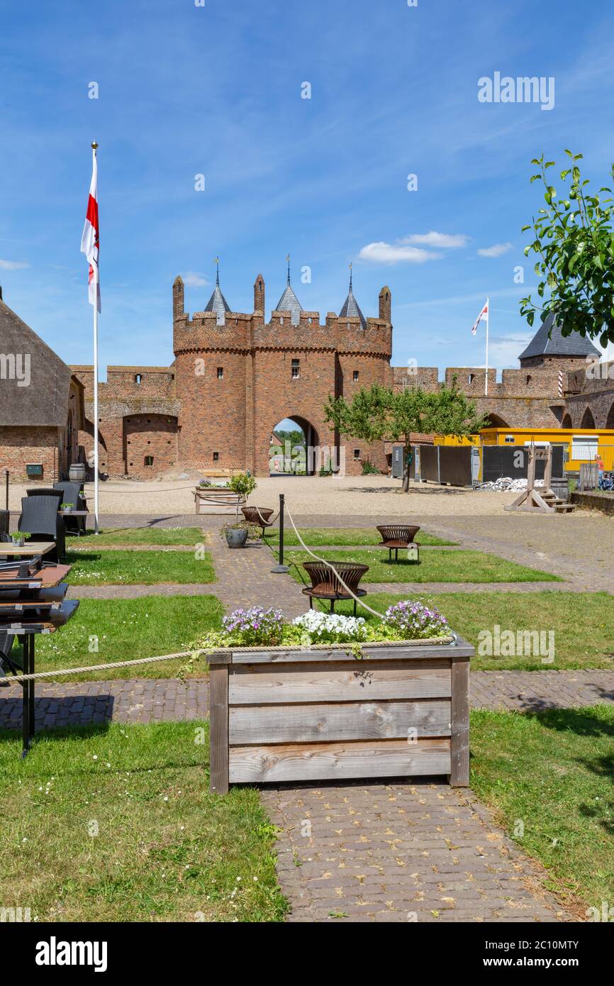 Doornenburg, The Netherlands - May 31, 2020: Main gate castle ...