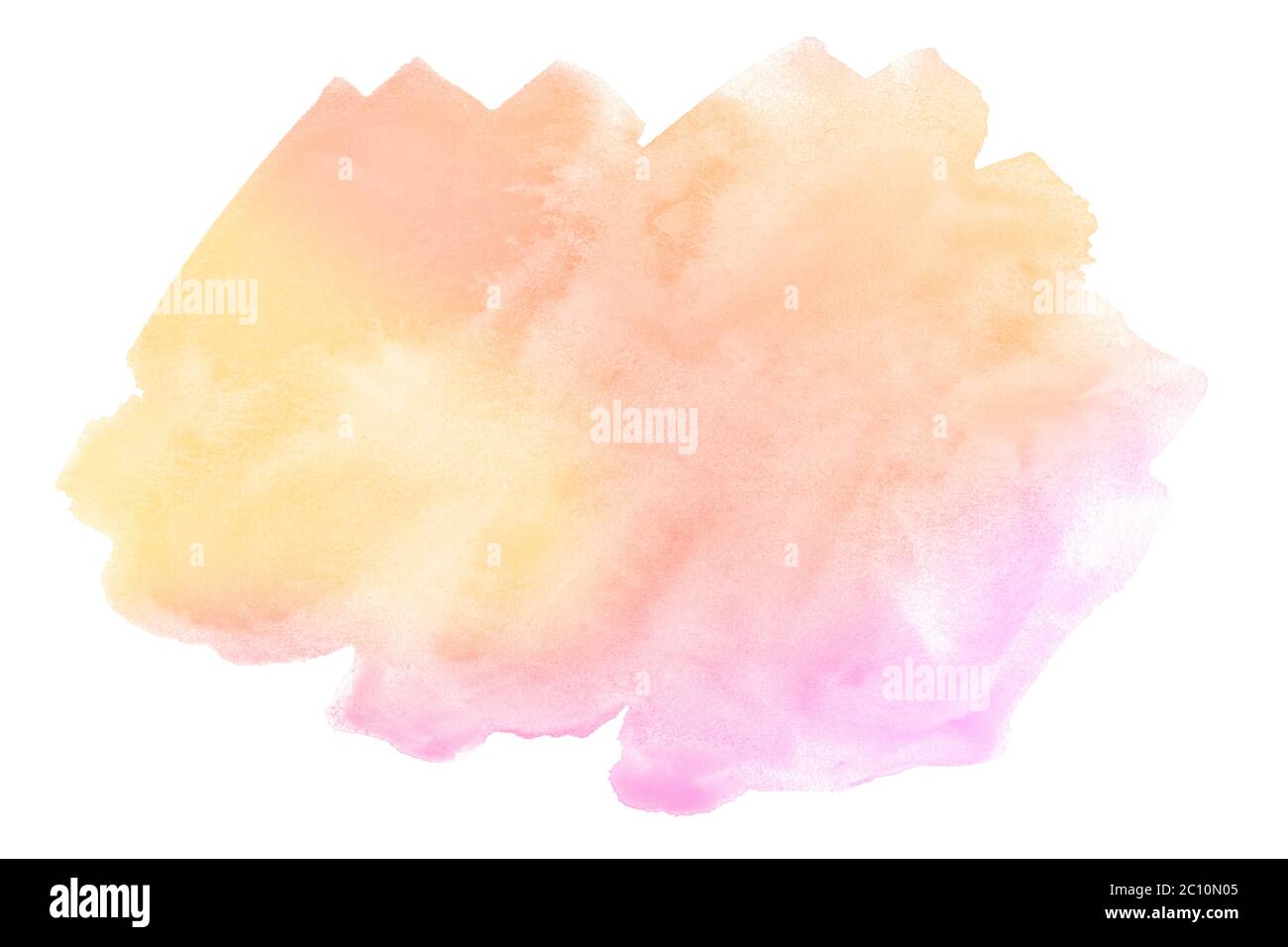 Multicolored watercolor stains in pastel colors with natural stains on ...